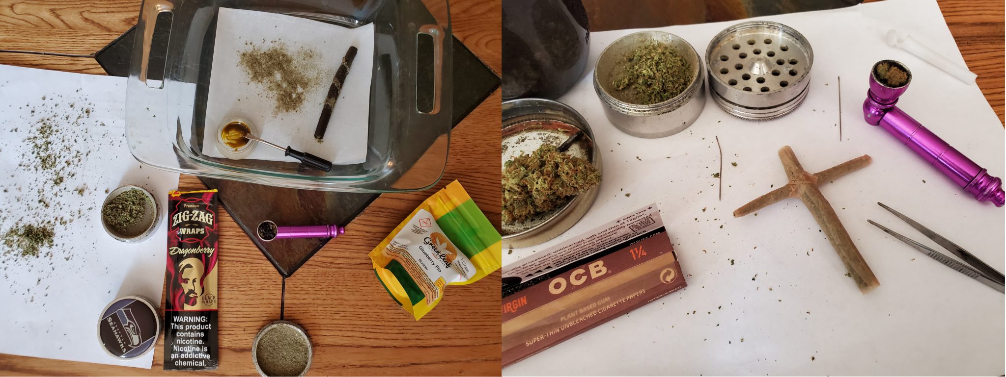 How To Roll A Cross Joint & A Blunt Covered In Wax & Rolled In Keef ...